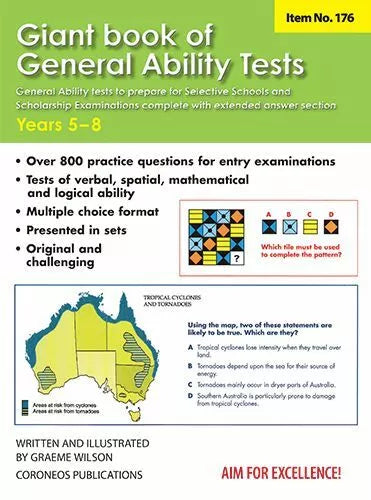Giant book of General Ability Tests Years 5-8 – lilyjoybook